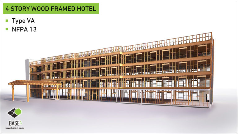 HOW TO BUILD A FIVE STORY WOOD FRAMED HOTEL-PART 1 - BASE4