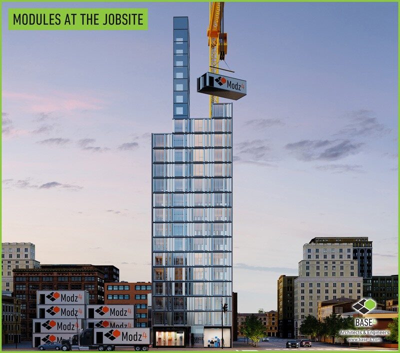 USING STEEL MODULES FOR YOUR MID- TO HIGH-RISE STRUCTURES - Base4