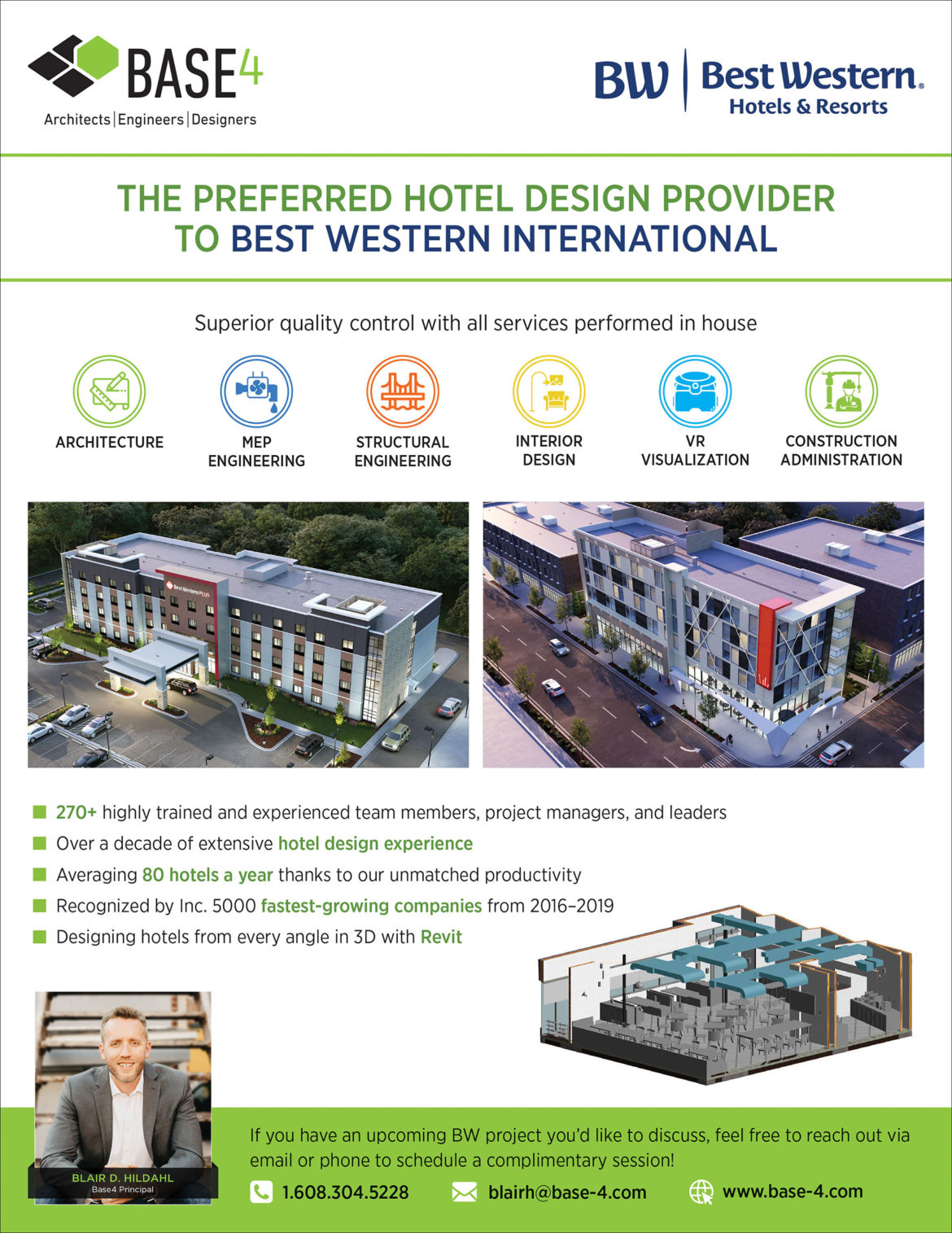BASE4 is Now a Preferred Best Western Design Partner - BASE4